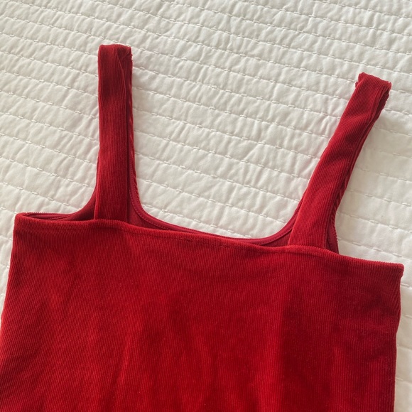 Tops | Red Bodysuit | Poshmark